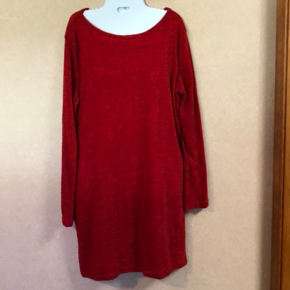 Sucrefas | Dresses | Red Knit Dress With Pockets Small Flaw At Neckline ...